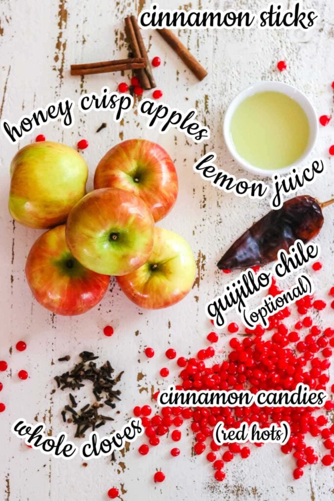 Cinnamon Spiced Apple Rings with Red Hots Candy - Restless Chipotle