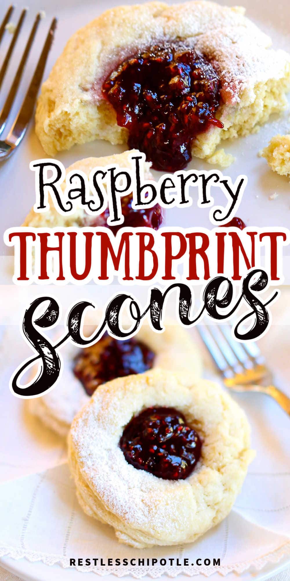 Starbucks Copycat Raspberry Thumbprint Scones - Restless Chipotle