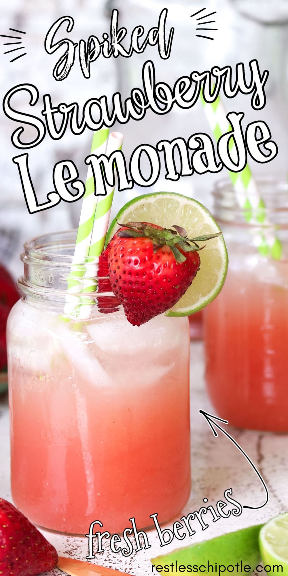 Spiked Strawberry Lemonade - Restless Chipotle