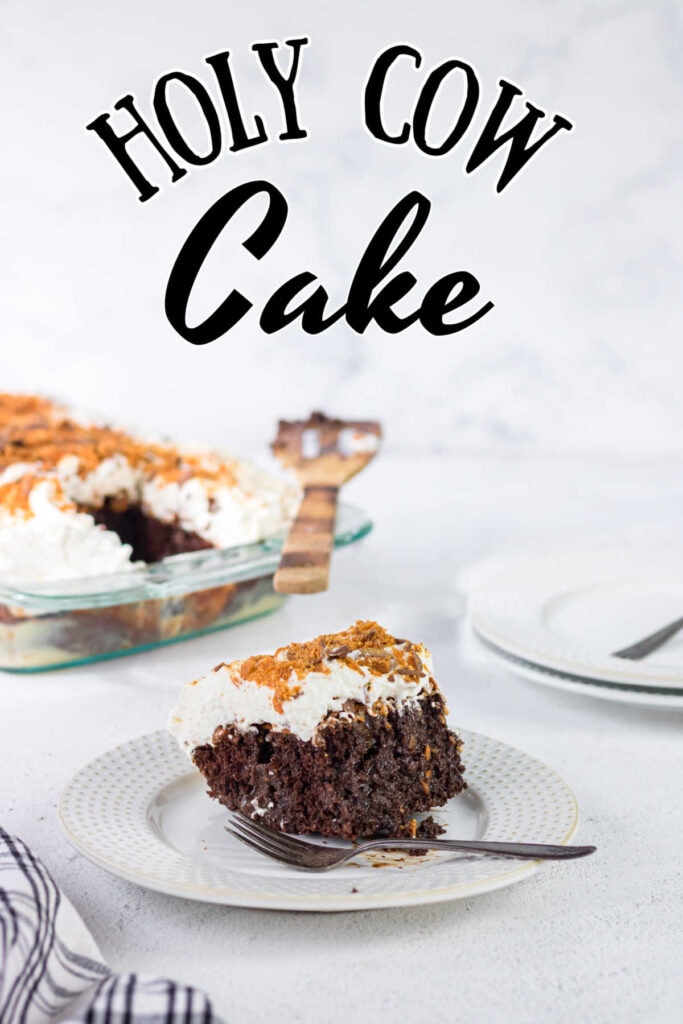 Holy Cow Cake (Butterfinger Poke Cake Recipe) - Restless Chipotle