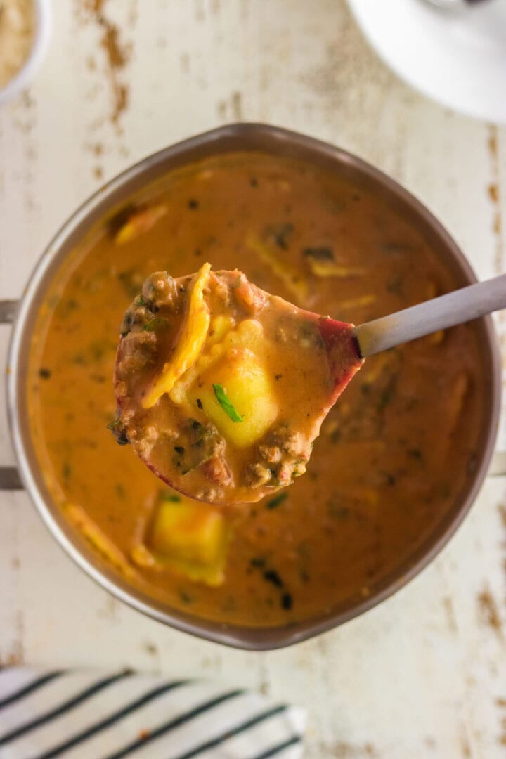 Quick & Cozy Ravioli Soup: One Pot, Cheesy, Weeknight Approved ...