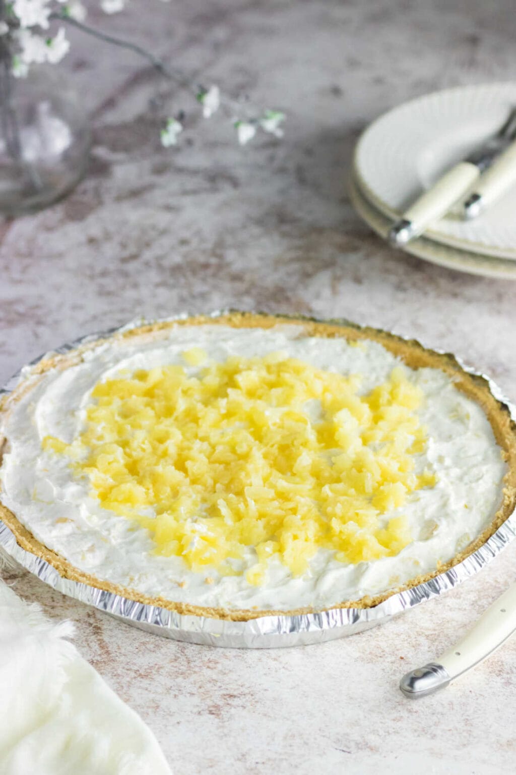 Pineapple Cream Cheese Pie - Restless Chipotle