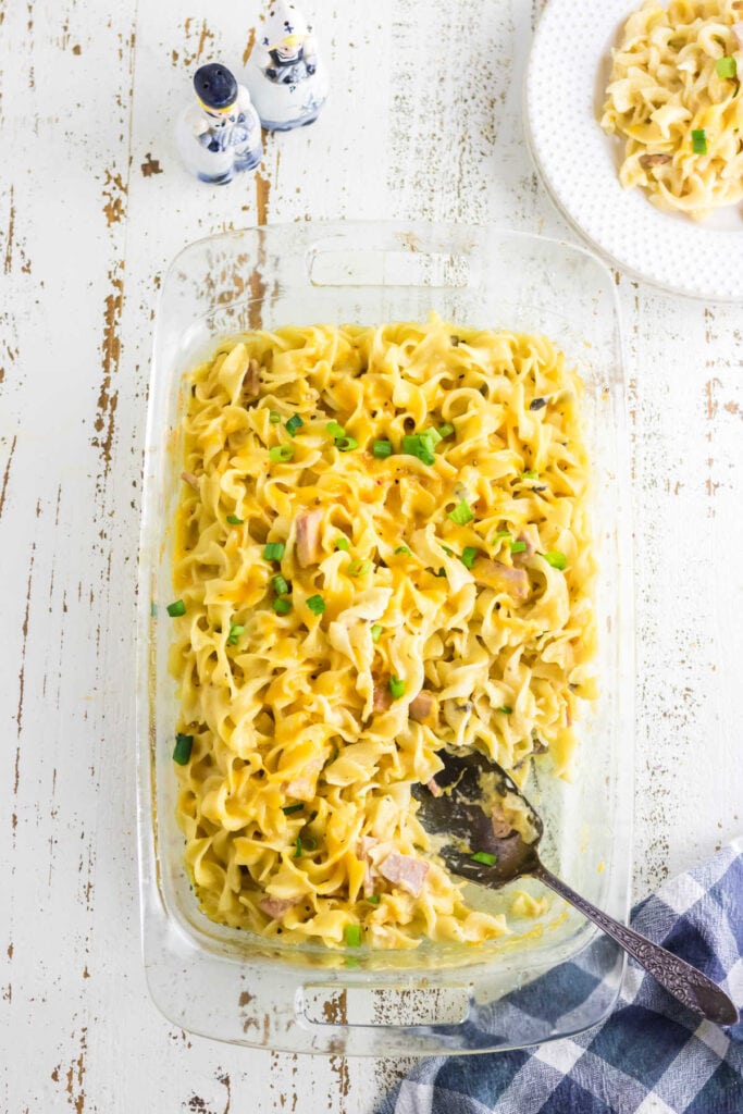 Best Cheesy Ham and Noodle Casserole (Easy Recipe) - Restless Chipotle