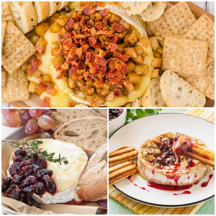 Baked Brie Cheese Appetizer with Apples & Bacon - Restless Chipotle