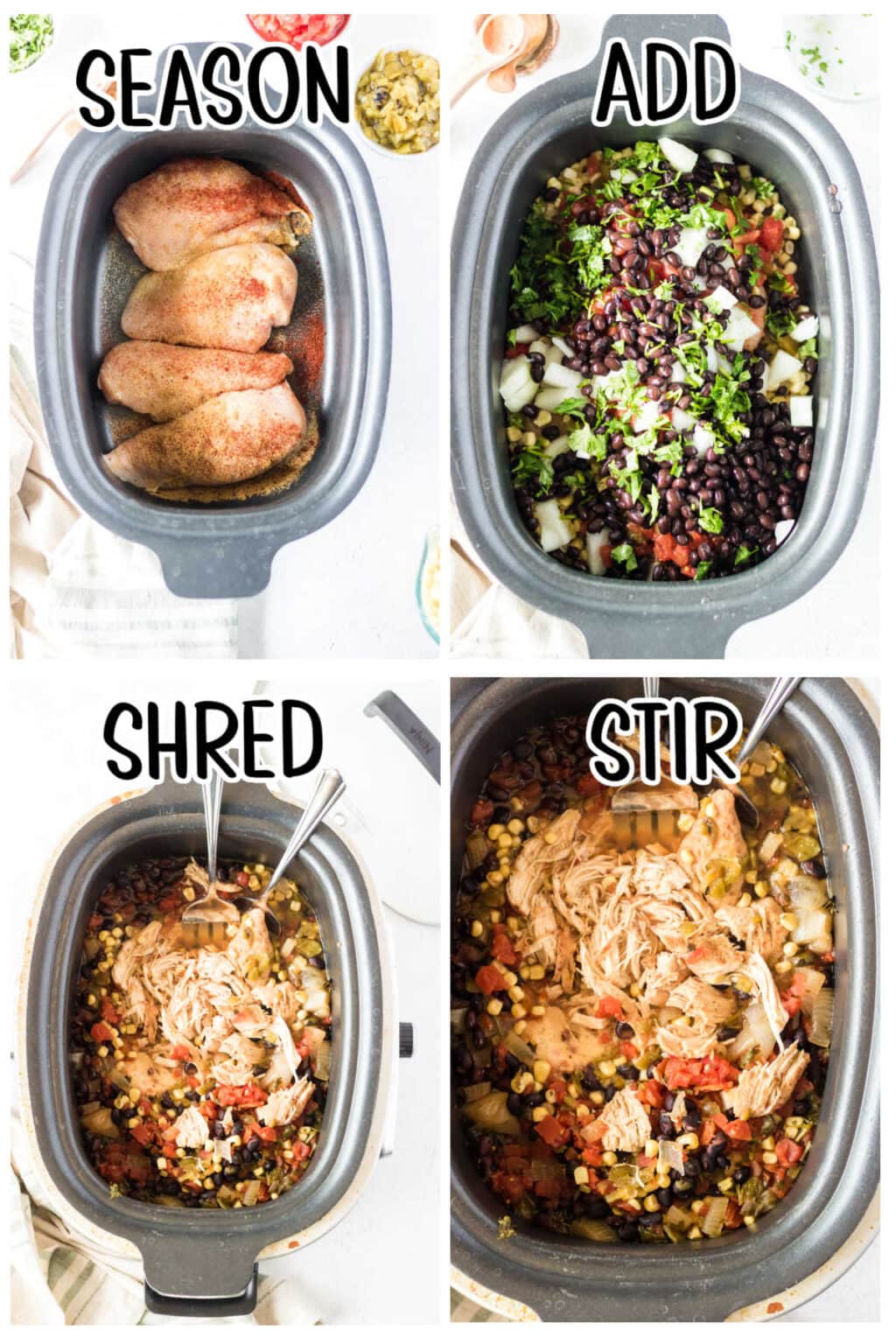 Slow Cooker Santa Fe Chicken - Restless Chipotle