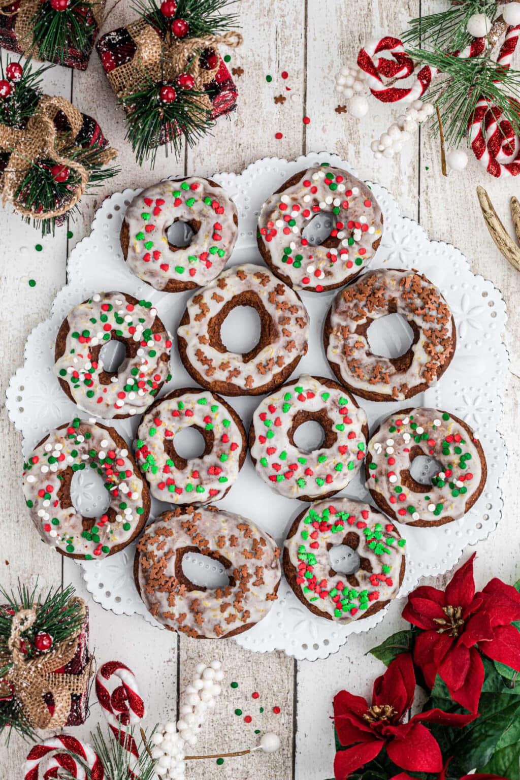 Homemade Gingerbread Donuts Recipe with Lemon Glaze - Restless Chipotle