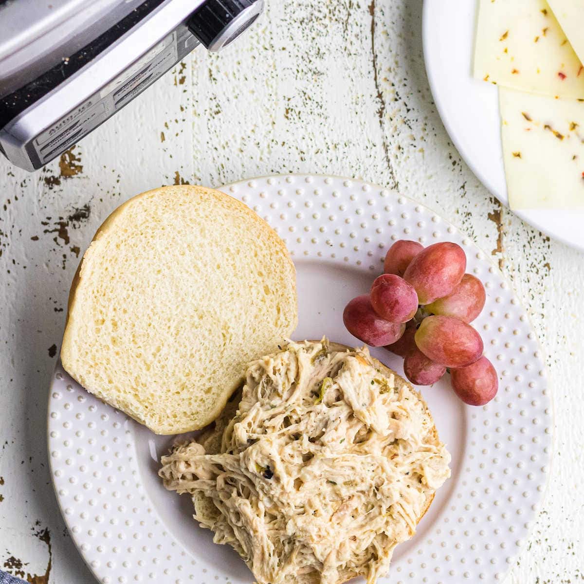 Crockpot Creamy Ranch Shredded Chicken Sandwiches - Restless Chipotle