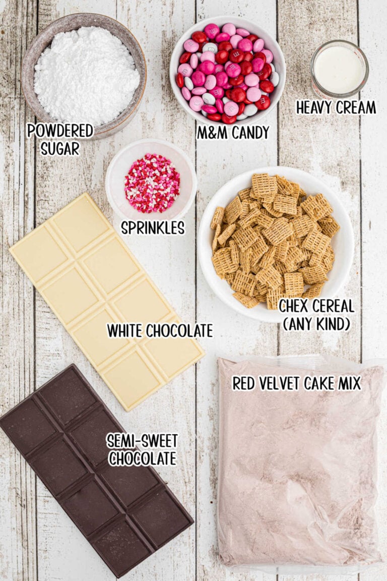 Easy Valentine's Puppy Chow Recipe (Red Velvet) - Restless Chipotle