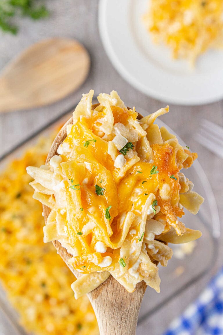 My Mom's Easy Noodles Romanoff (Vintage Recipe) - Restless Chipotle