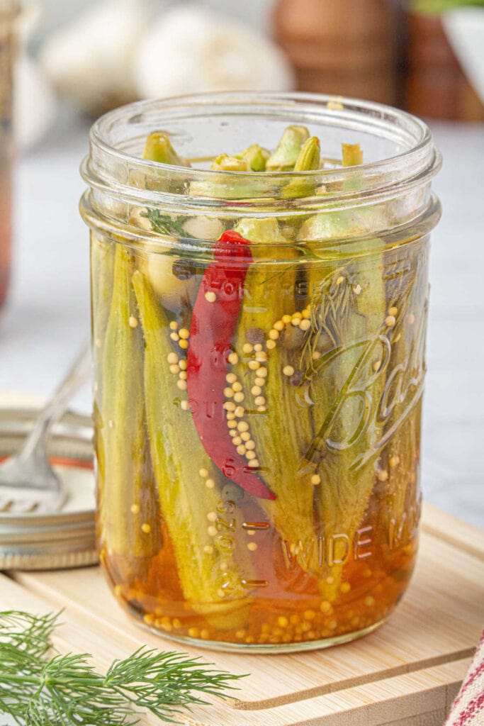 Refrigerator Pickled Okra Recipe – Southern, Spicy, and Easy - Restless ...