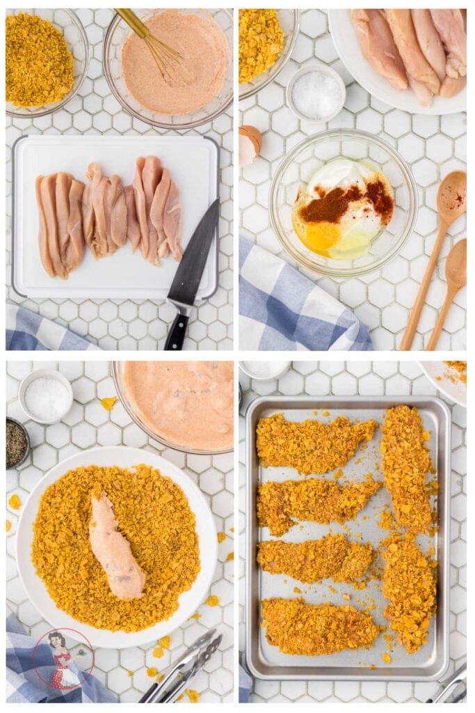 Oven-Baked Cornflake Crusted Crispy Chicken Tenders - Restless Chipotle