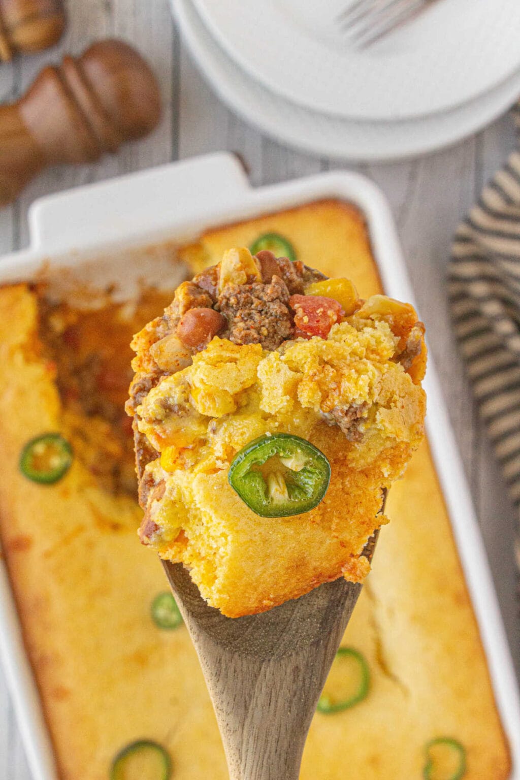 Cowboy Cornbread Casserole Recipe with Ground Beef - Restless Chipotle