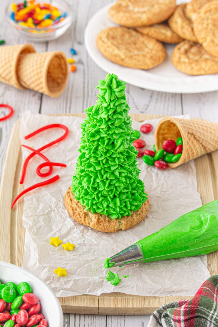Sugar Cone Christmas Trees Filled with Holiday Candy - Restless Chipotle
