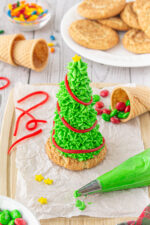 Sugar Cone Christmas Trees Filled with Holiday Candy - Restless Chipotle