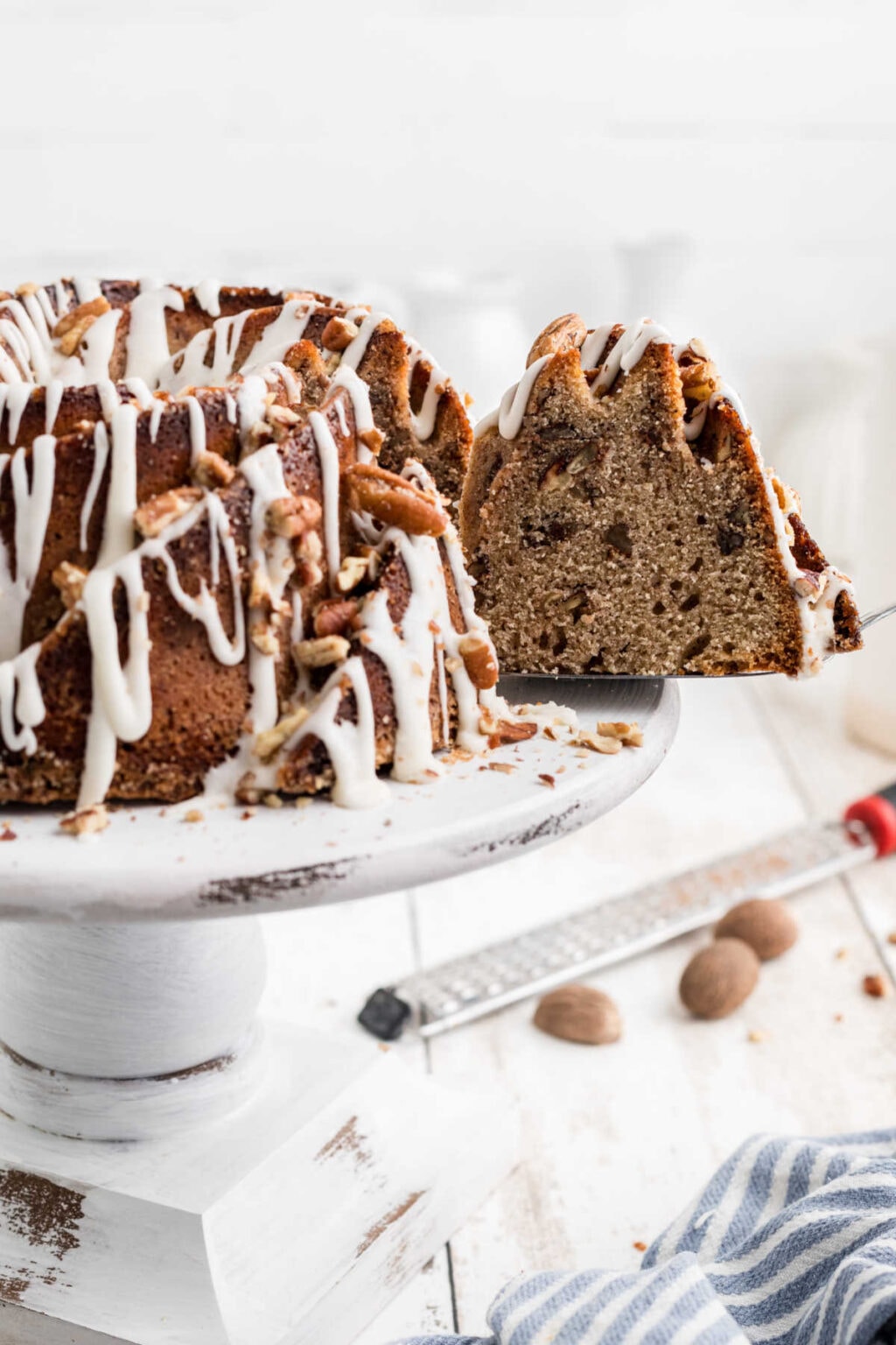 Southern Bourbon Cake Recipe with Pecans and Butter Glaze - Restless ...