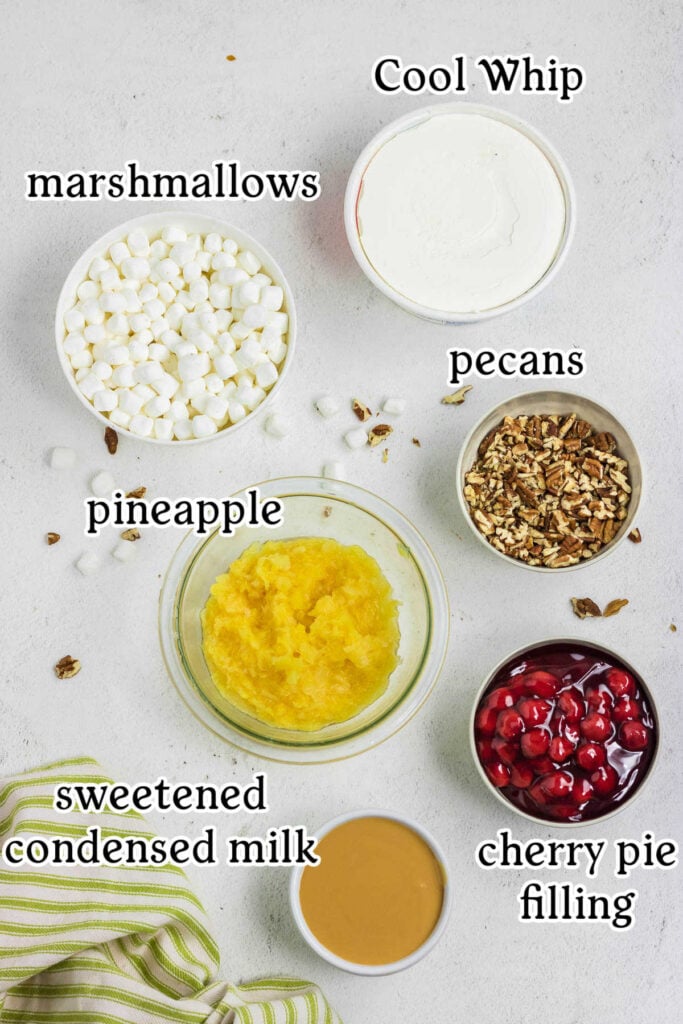 Vintage Cherry Junkyard Salad Recipe (Cherry Fluff) - Restless Chipotle