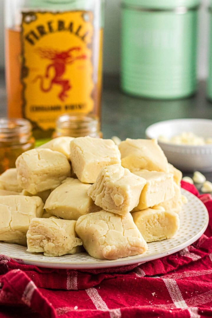 Easy, Fireball Fudge Recipe with White Chocolate - Restless Chipotle