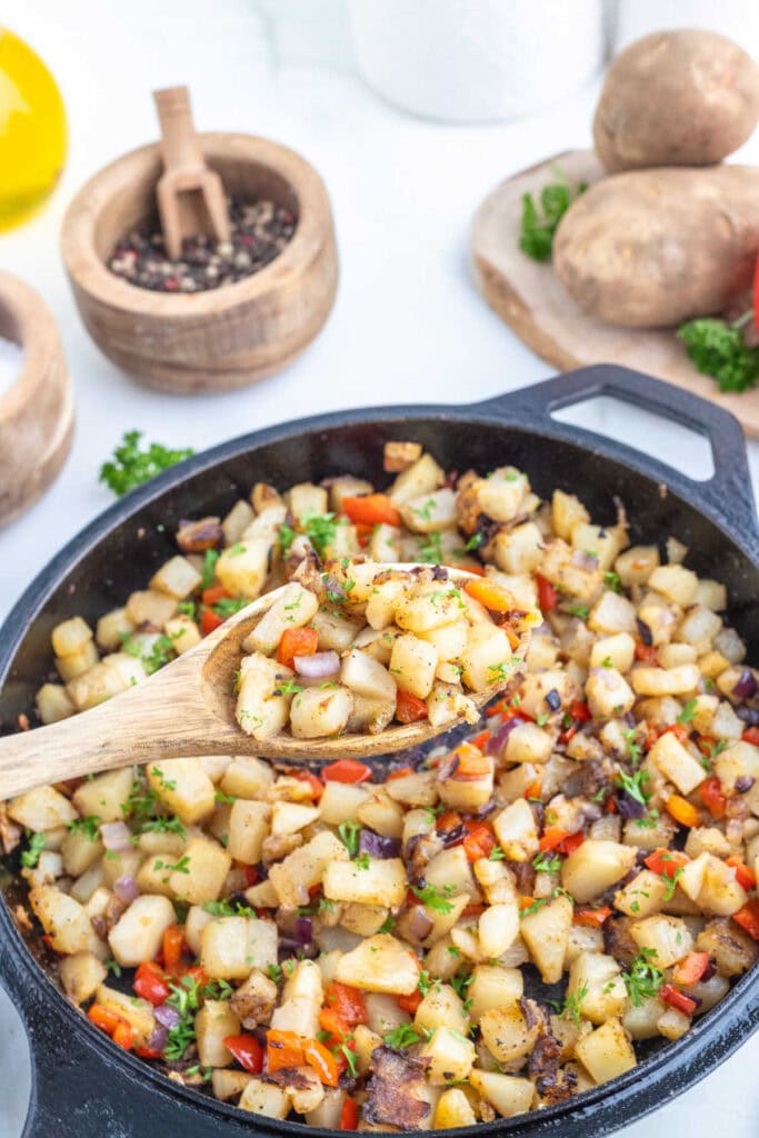 Cast Iron Country Potatoes - Restless Chipotle