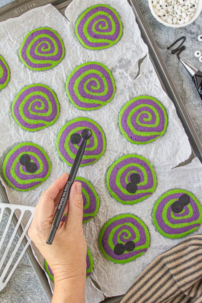 Beetlejuice Cookies Recipe – Green & Purple Halloween Pinwheels ...