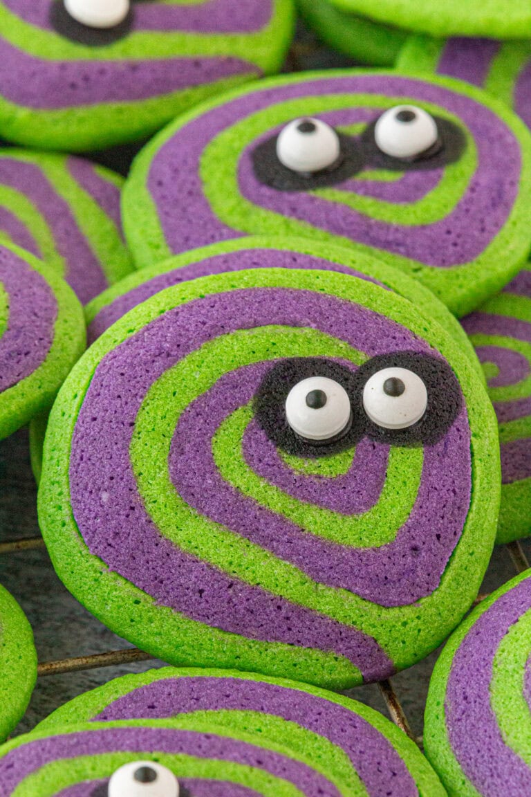Beetlejuice Cookies Recipe – Green & Purple Halloween Pinwheels ...
