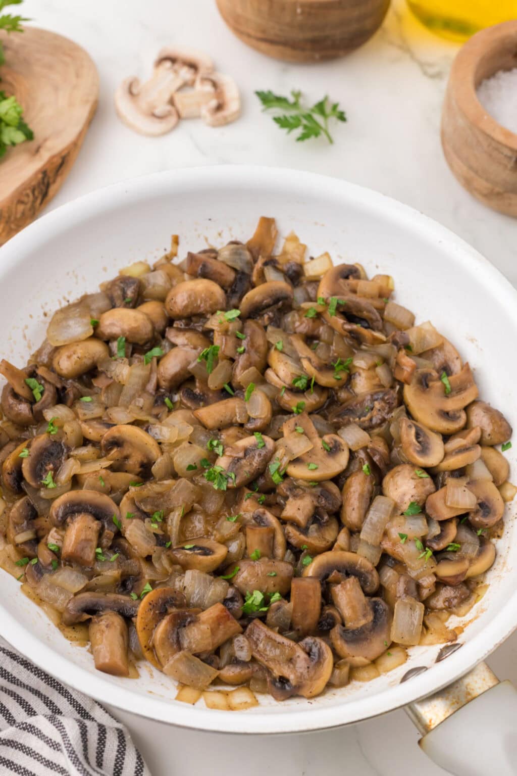 Caramelize Mushrooms And Onions