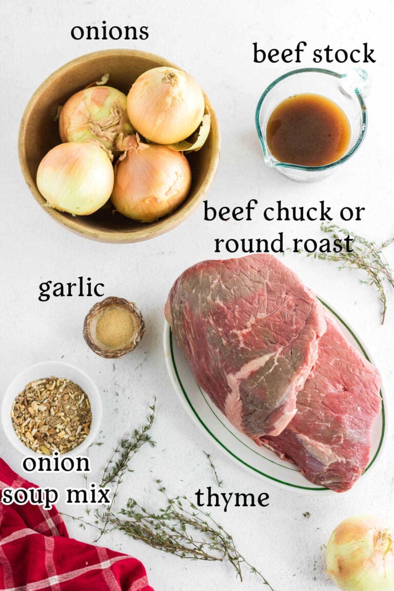 Slow Cooker French Onion Pot Roast (Easy Chuck Roast Recipe) - Restless ...