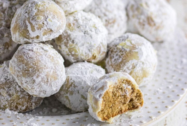 Gingerbread Snowball Cookies (No Nuts, Big Flavor!) - Restless Chipotle